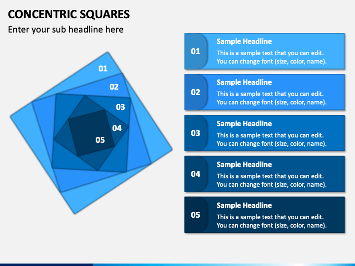 Concentric Squares for PowerPoint and Google Slides - PPT Slides