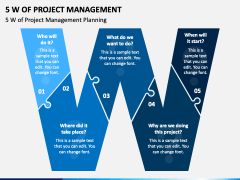 5W of Project Management PowerPoint and Google Slides Template - PPT Slides