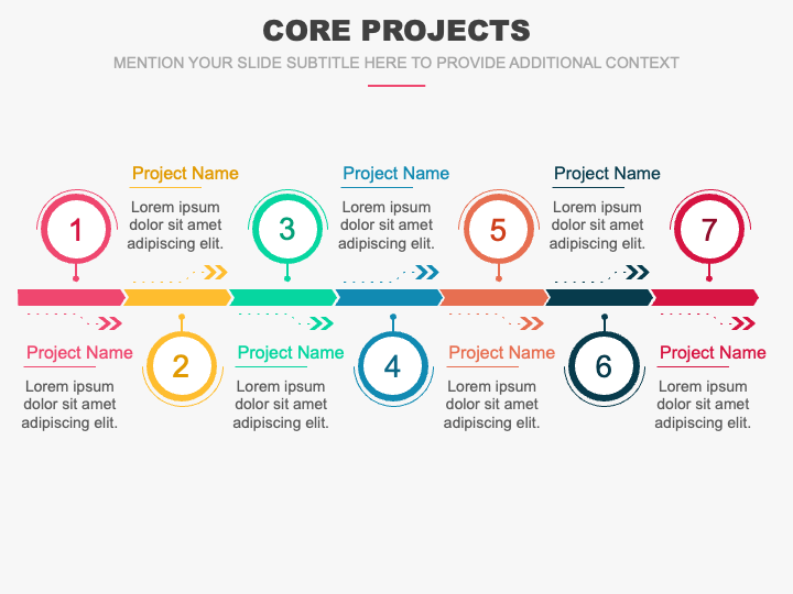 Core Projects PowerPoint and Google Slides Template - PPT Slides