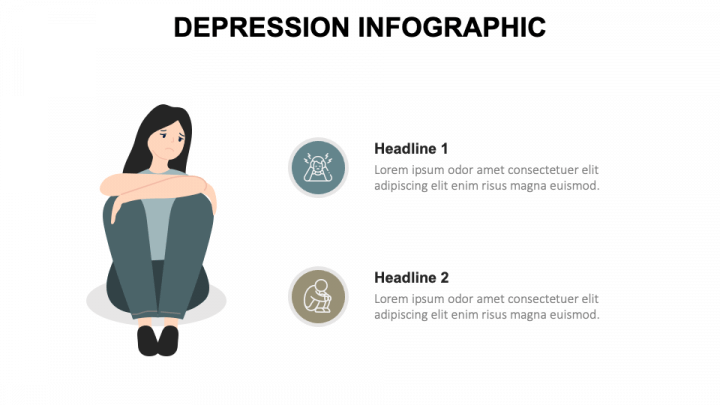 Depression Infographics for PowerPoint and Google Slides - PPT Slides