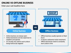Online Vs Offline Business PowerPoint and Google Slides Template - PPT ...