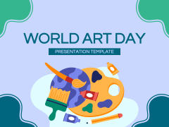 Free - World Art Day PowerPoint and Google Slides Template - PPT Slides