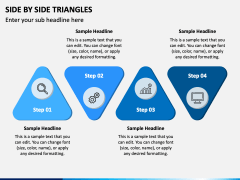 Side By Side Triangles PowerPoint and Google Slides Template - PPT Slides