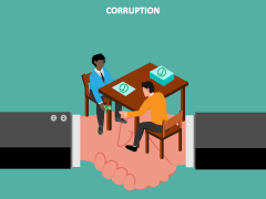 Corruption Graphics PowerPoint and Google Slides Template - PPT Slides