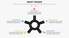 Many Roads PowerPoint and Google Slides Template - PPT Slides