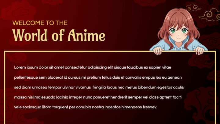 Free - Anime Style Theme for PowerPoint and Google Slides - PPT Slides