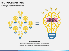 Big Idea Small Idea PowerPoint and Google Slides Template - PPT Slides
