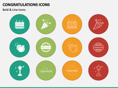 Congratulations Icons for PowerPoint and Google Slides - PPT Slides