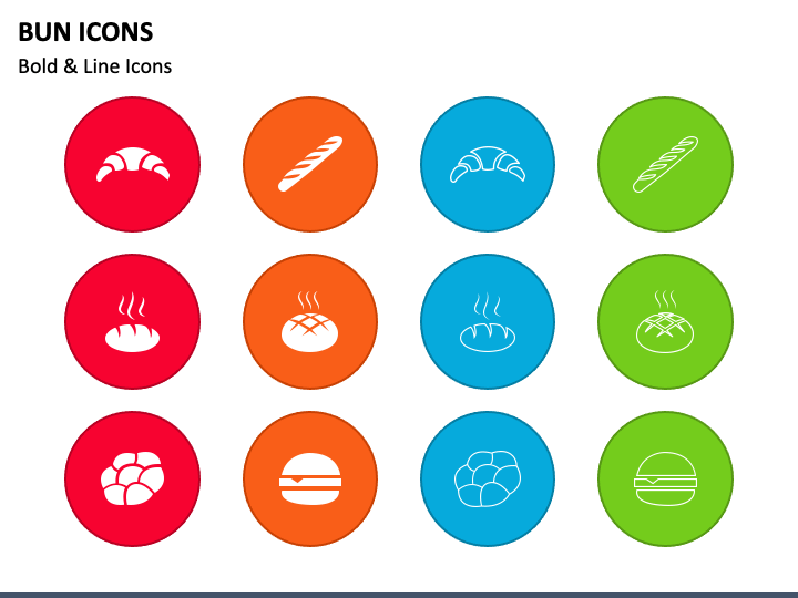 Bun Icons for PowerPoint and Google Slides - PPT Slides