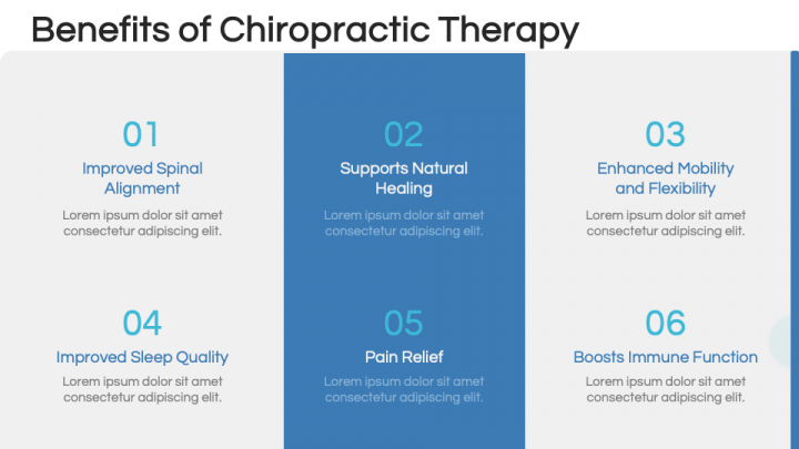 Chiropractic Therapy PowerPoint and Google Slides Template - PPT Slides