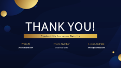 Blue Gold Presentation for PowerPoint and Google Slides - PPT Slides