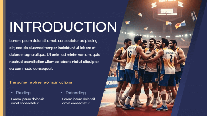Free - Kabaddi Theme for PowerPoint and Google Slides - PPT Slides