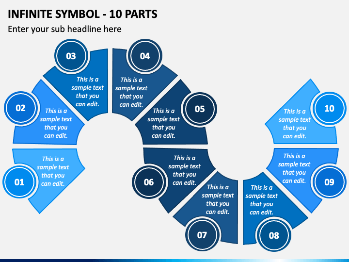 Infinite Symbol - 10 Parts PowerPoint Template and Google Slides Theme