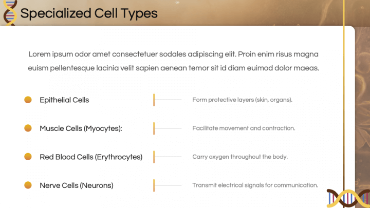 Free - Cell Biology Theme for PowerPoint and Google Slides - PPT Slides