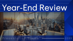 Year-End Review Presentation for PowerPoint and Google Slides - PPT Slides