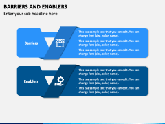 Barriers and Enablers PowerPoint and Google Slides Template - PPT Slides