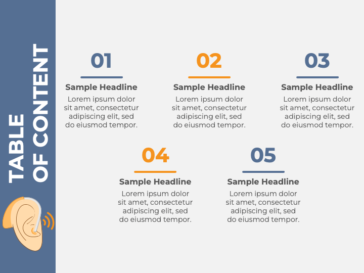 Free - World Hearing Day PowerPoint Template and Google Slides Theme