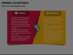 Firewall Vs Antivirus PowerPoint Template and Google Slides Theme