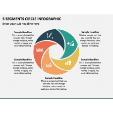 Free 5 Segments Circle Infographic PowerPoint Template - PPT Slides