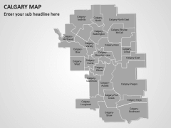 Calgary Map for PowerPoint and Google Slides - PPT Slides