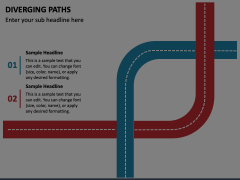 Diverging Paths PowerPoint and Google Slides Template - PPT Slides