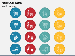 Push Cart Icons for PowerPoint and Google Slides - PPT Slides