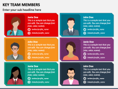 Key Team Members PowerPoint and Google Slides Template - PPT Slides