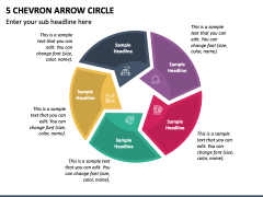 5 Chevron Arrow Circle PowerPoint Presentation Slides - PPT Template