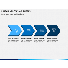 4 Arrows Infographics PowerPoint Slide