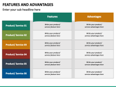 Features and Advantages PowerPoint Template - PPT Slides