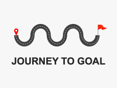 Journey to Goal PowerPoint and Google Slides Template - PPT Slides
