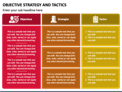 Objective Strategy and Tactics PowerPoint Template - PPT Slides