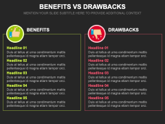 Benefits Vs Drawbacks PowerPoint and Google Slides Template - PPT Slides