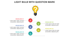 Light Bulb with Question Mark PowerPoint and Google Slides Template