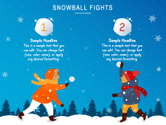 Free - Falling Snow Presentation Theme for PowerPoint and Google Slides