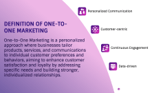 One-to-One Marketing PowerPoint and Google Slides Template - PPT Slides
