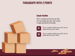 Wooden Blocks Infographic for PowerPoint and Google Slides - PPT Slides