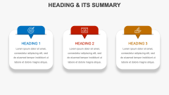 Heading & Its Summary PowerPoint and Google Slides Template - PPT Slides