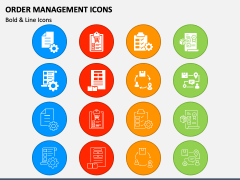 Order Management Icons for PowerPoint and Google Slides - PPT Slides