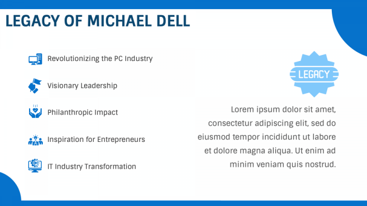 Free - Michael Dell PowerPoint and Google Slides Template - PPT Slides