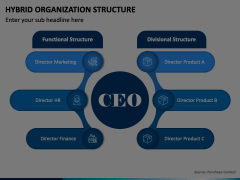 Hybrid Organization Structure PowerPoint and Google Slides Template ...