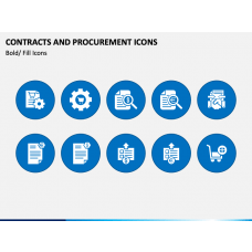 Contract Icons PowerPoint Template - PPT Slides