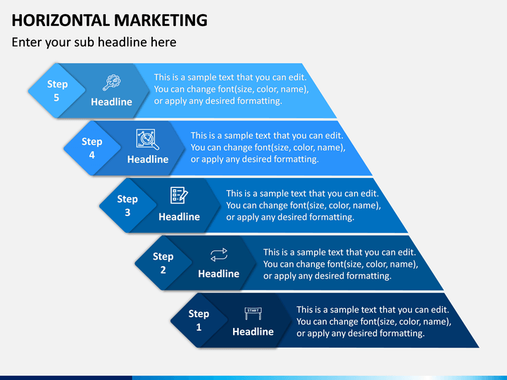 Horizontal Marketing PowerPoint and Google Slides Template - PPT Slides