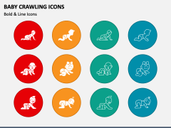 Baby Crawling Icons for PowerPoint and Google Slides - PPT Slides