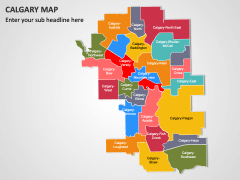 Calgary Map for PowerPoint and Google Slides - PPT Slides