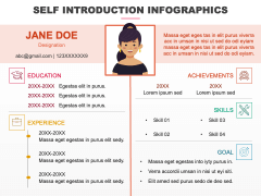 Self Introduction Infographics for PowerPoint and Google Slides - PPT ...