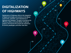 Digitalization of Highways PowerPoint and Google Slides Template - PPT Slides