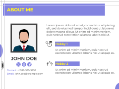 Free - Minimalist Resume PowerPoint Template and Google Slides Theme