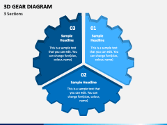 3D Gear Diagram PowerPoint and Google Slides Template - PPT Slides