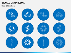 Bicycle Chain Icons for PowerPoint and Google Slides - PPT Slides